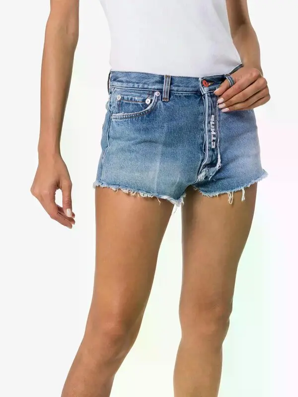 Heron Preston Raw Denim Shorts