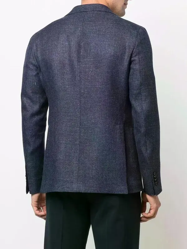 Tagliatore Single-breasted Wool-linen Blazer