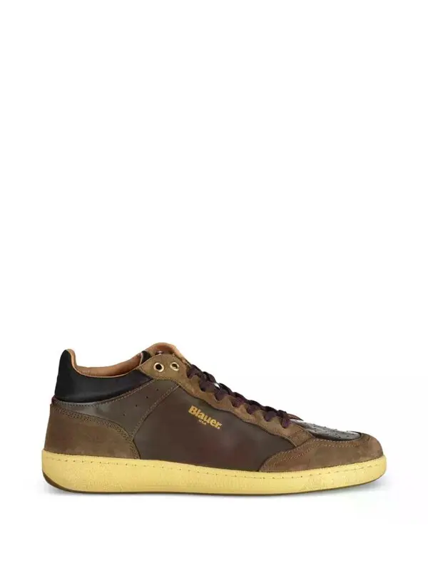 BLAUER. Murray Suede Panel Sneakers - Brown