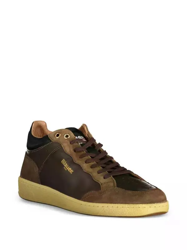 BLAUER. Murray Suede Panel Sneakers