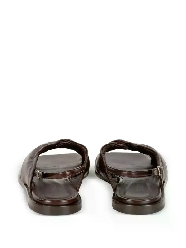 GUGLIELMO ROTTA Crisscross Crossover Leather Sandals
