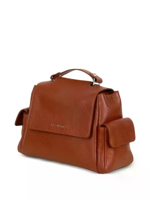 Orciani Sense Cargo Leather Tote Bag