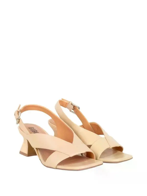 BIBI LOU Crossover Strap Slingback Sandals - Neutrals
