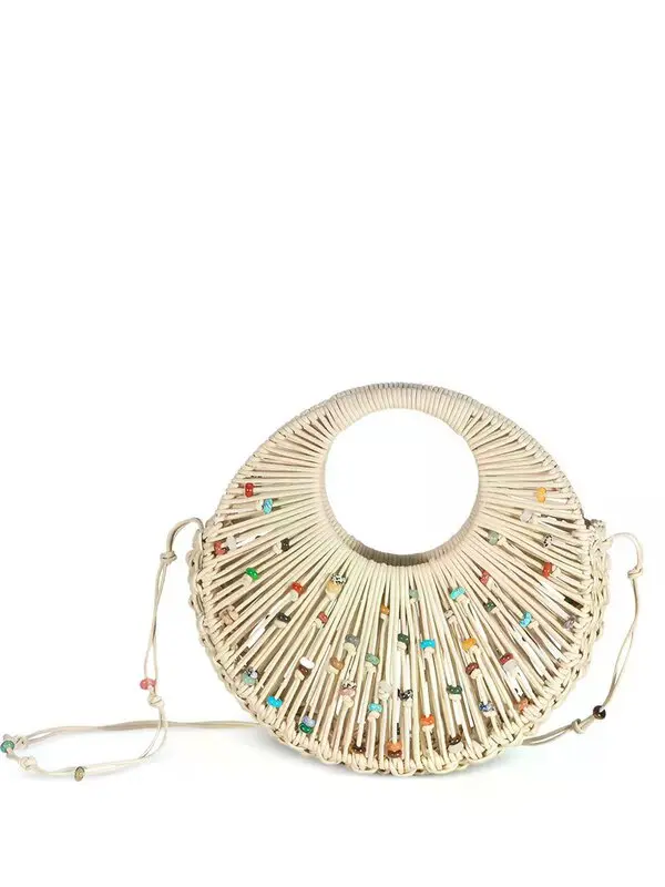 HIBOURAMA Jaya Woven-design Tote Bag - Neutrals
