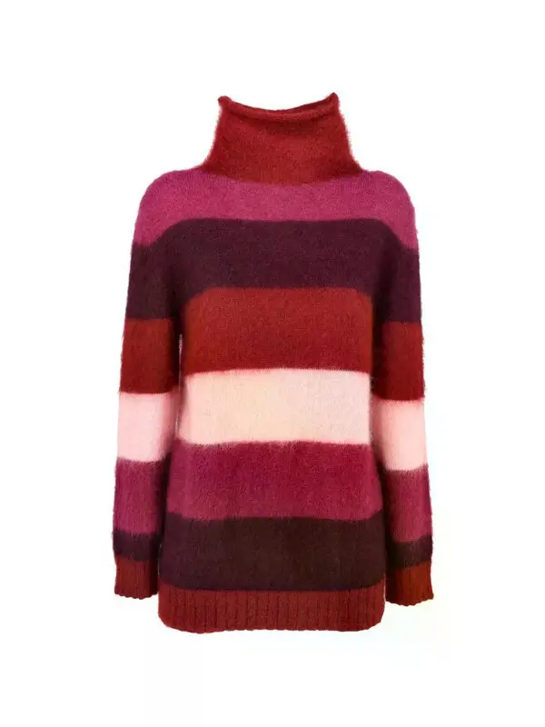 GIANLUCA CAPANNOLO Striped Roll-neck Sweater