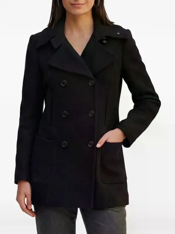 Giorgio Armani Double-breasted Coat - Black