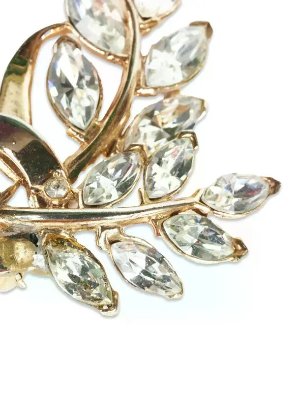 TRIFARI Crystal-embellished Leaf Brooch
