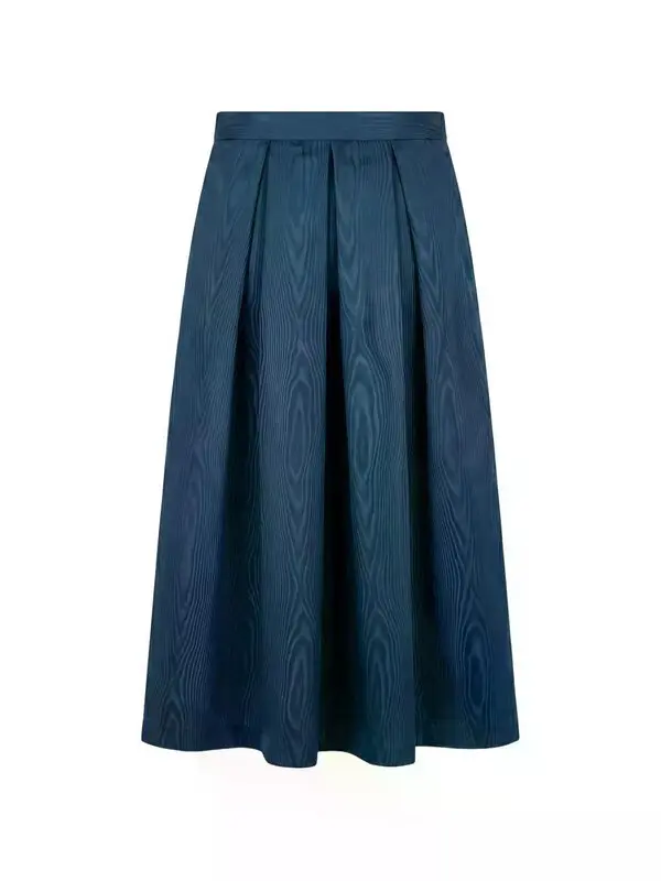 LUNATICA MILANO Moiré Pleated Midi Skirt
