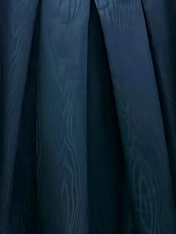 LUNATICA MILANO Moiré Pleated Midi Skirt