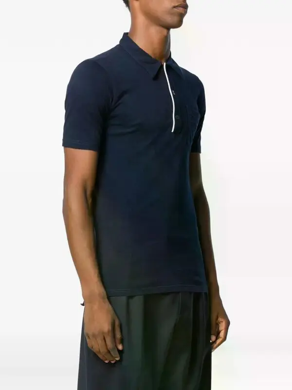 Helmut Lang Contrasting Placket Polo Shirt