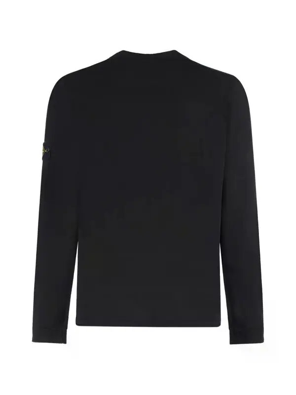 Stone Island Logo Patch Crew Neck Sweater