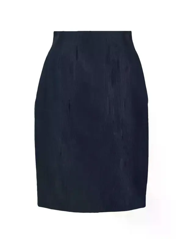 MONDRAIN Cotton Corduroy Pencil Skirt - Blue