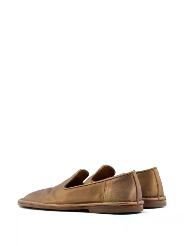 BUTTERO® Ercole Metallic Leather Slippers - Gold