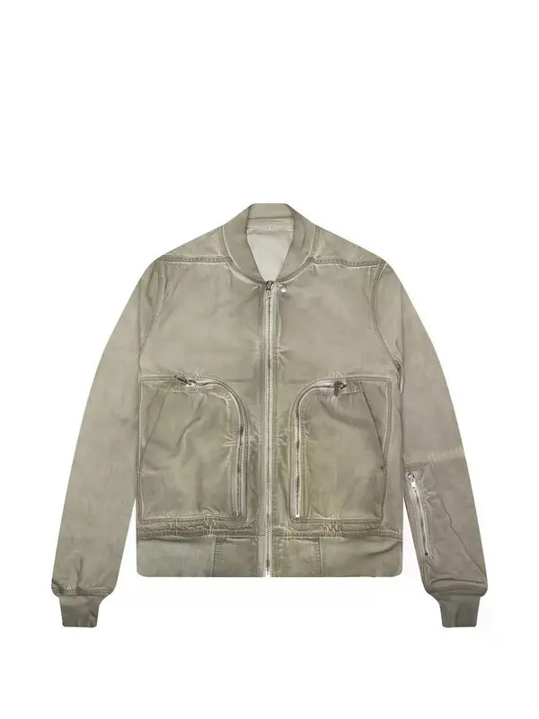 Rick Owens Bauhaus Flight Bomber Jacket - Neutrals