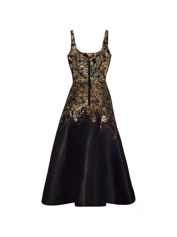 Adam Lippes Veda Floral Jacquard Midi Dress