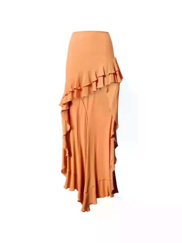 Andamane The Attico Camelia Asymmetric Skirt - Orange