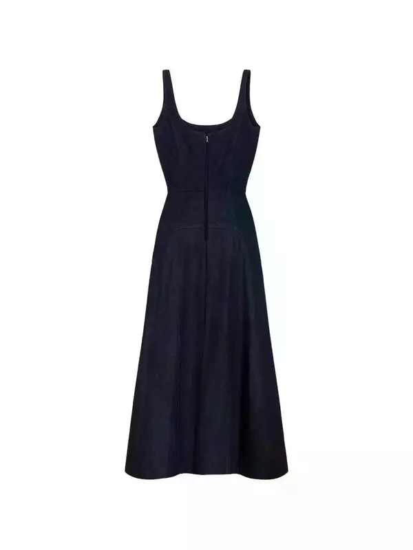 Adam Lippes Panelled Denim Midi Dress