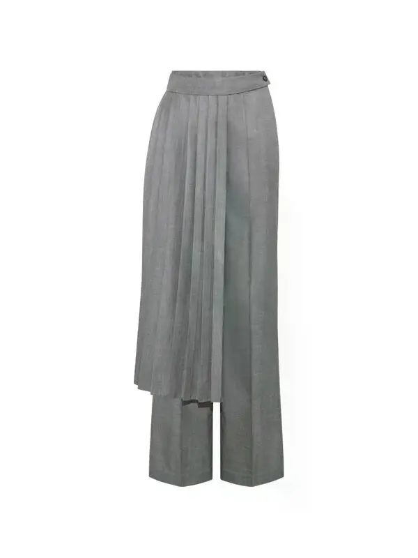 Adam Lippes Nara Pleated Overlay Trousers