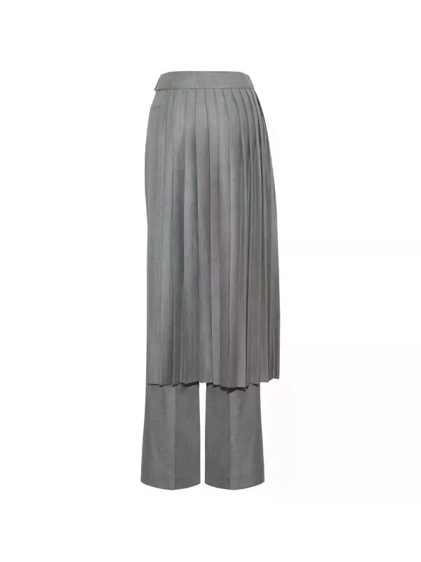 Adam Lippes Nara Pleated Overlay Trousers