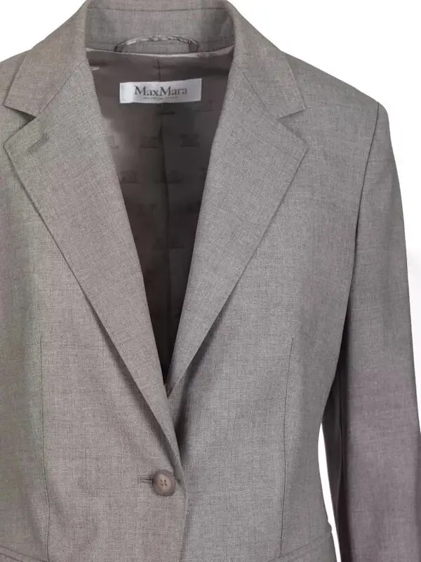 Max Mara Single-breasted Virgin Wool Blazer