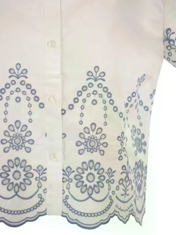 MC2 SAINT BARTH Clementine Broderie Anglaise Shirt