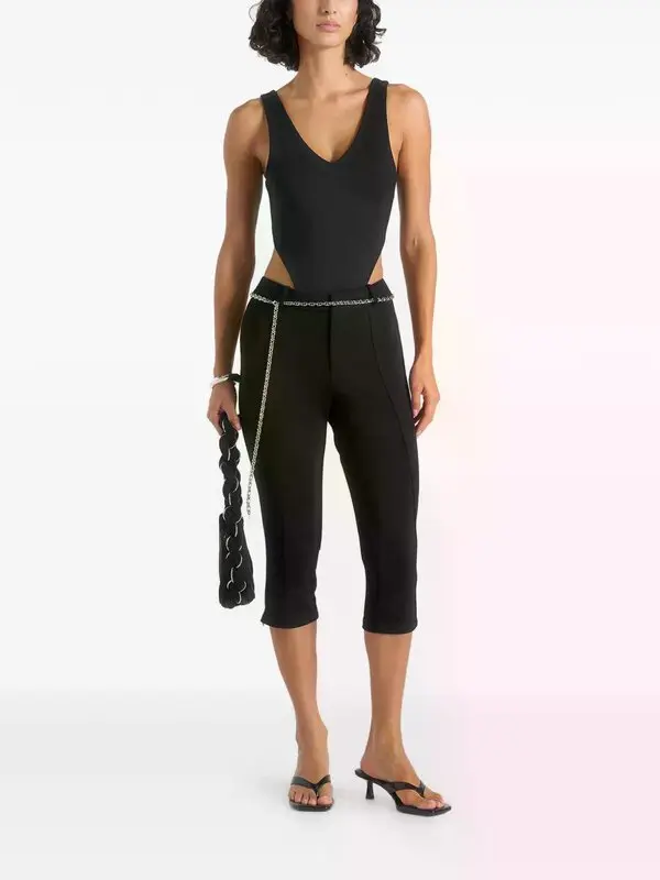 Manière De Voir Capri Leggings With Chain Detail
