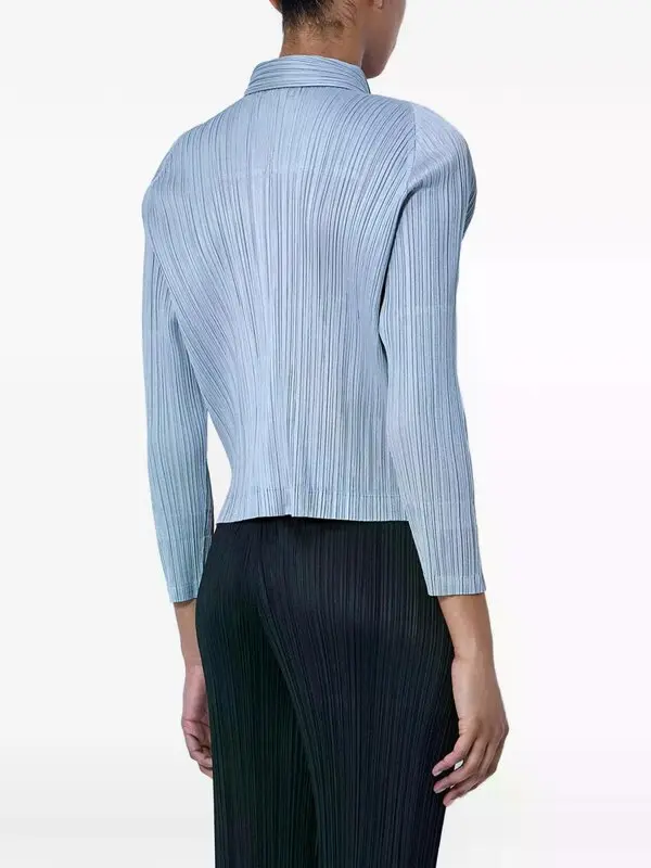 Issey Miyake Pleated Long-sleeve Shirt