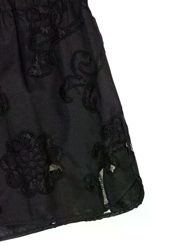 SEMICOUTURE Embroidered Poplin Shorts