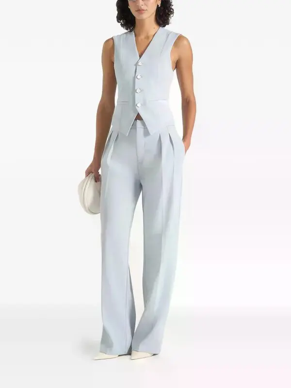 Manière De Voir Tailored Cinched Waistcoat - Blue