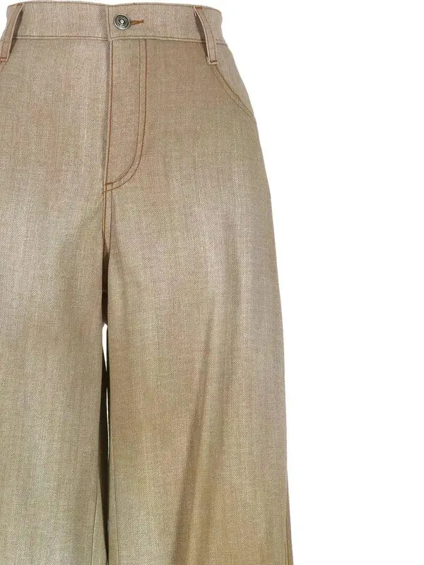 Ermanno Scervino Wide-leg Trousers With Contrast Stitching