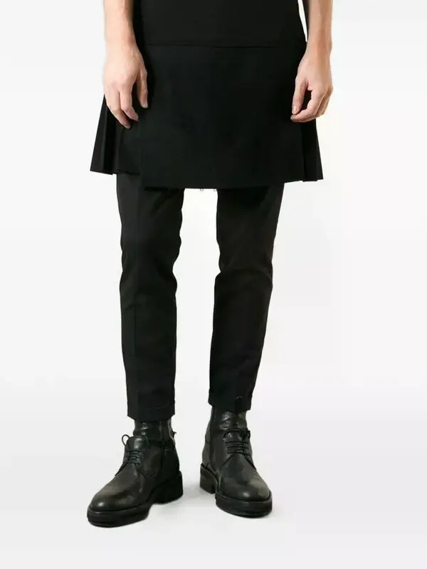 Alexander McQueen Zip-detail Pleated Skirt - Black