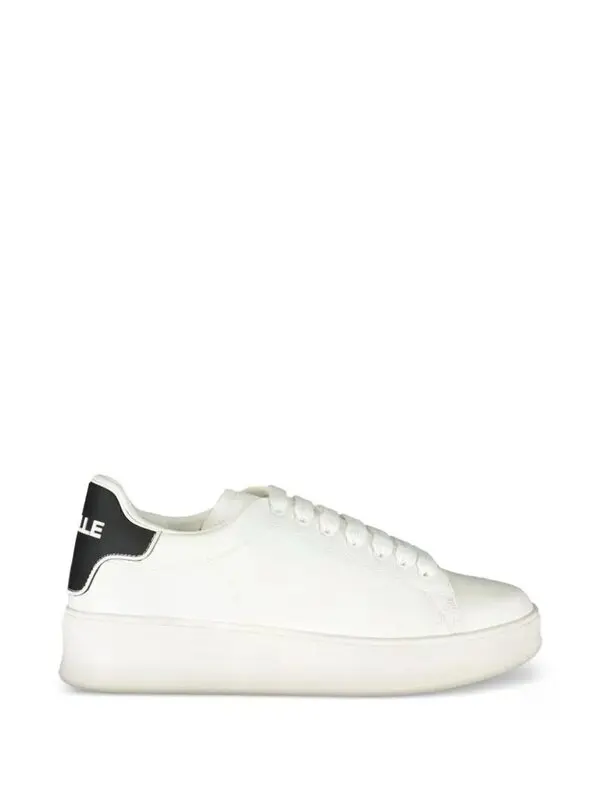 GAELLE PARIS Gaelle Logo-detail Chunky-sole Sneakers - White