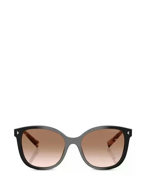 Prada Tortoiseshell-effect Sunglasses - Black