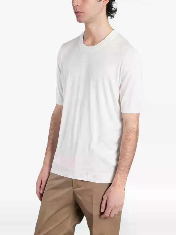 Tagliatore Josh Ribbed-trim T-shirt