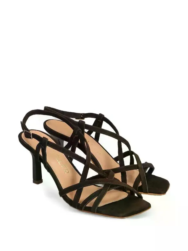 THE SELLER Strappy Suede Slingback Sandals