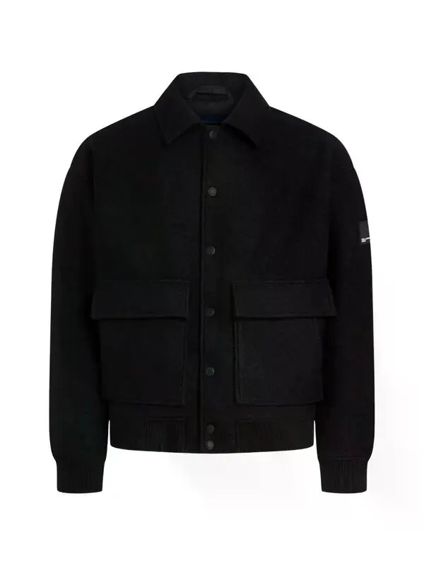 Karl Lagerfeld Logo-patch Bomber Jacket