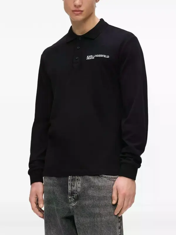 Karl Lagerfeld Long-sleeve Polo Shirt