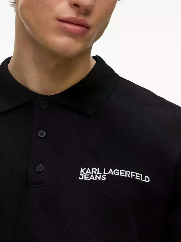 Karl Lagerfeld Long-sleeve Polo Shirt