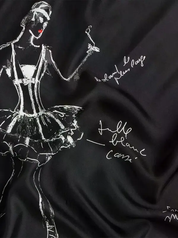 Karl Lagerfeld K/ballet Silk Scarf