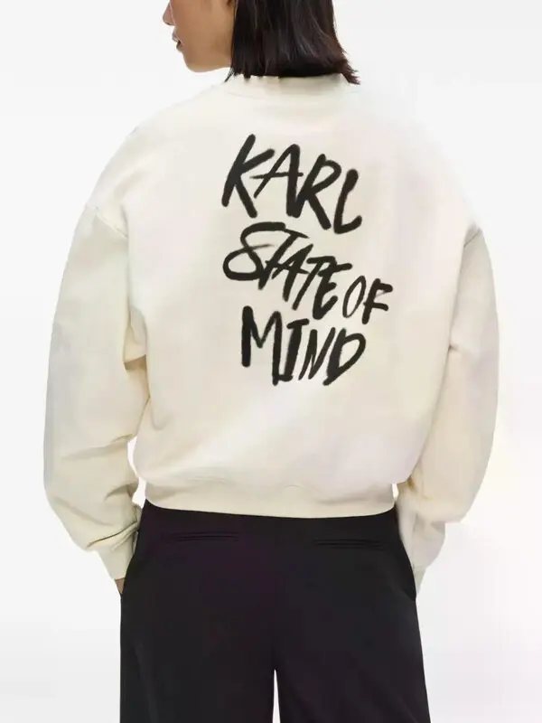 Karl Lagerfeld Karlism Boxy Hoodie - Neutrals