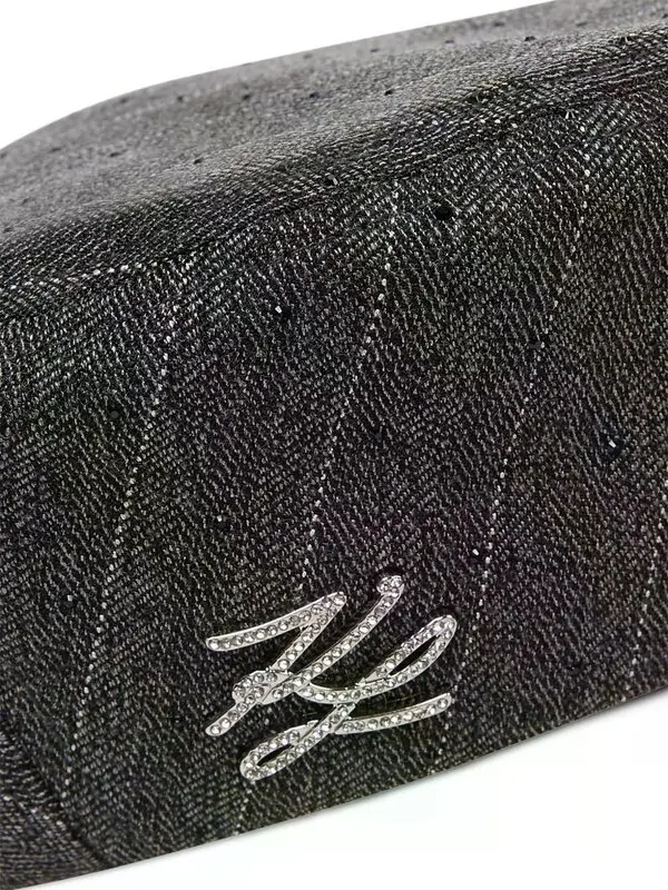 Karl Lagerfeld K/autograph Pinstripe Beret