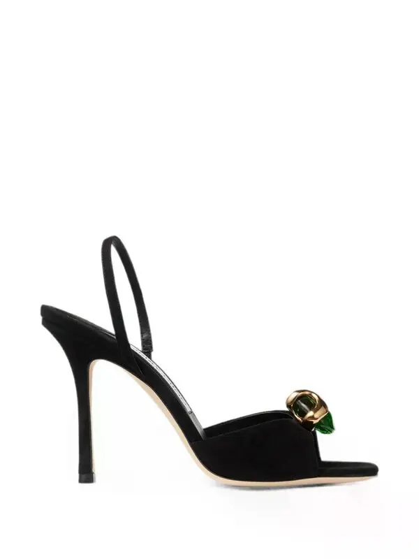 JIMMY CHOO Emani 100 Sandals - Black