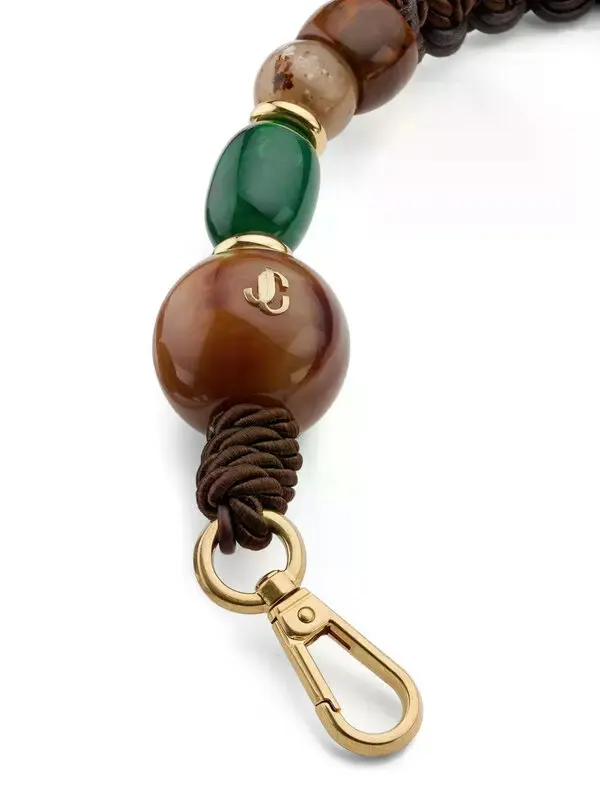 JIMMY CHOO Braided Beaded Strap