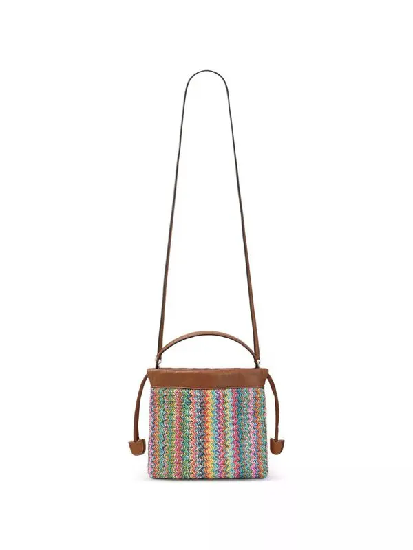 JIMMY CHOO Raffia Pouch - Brown