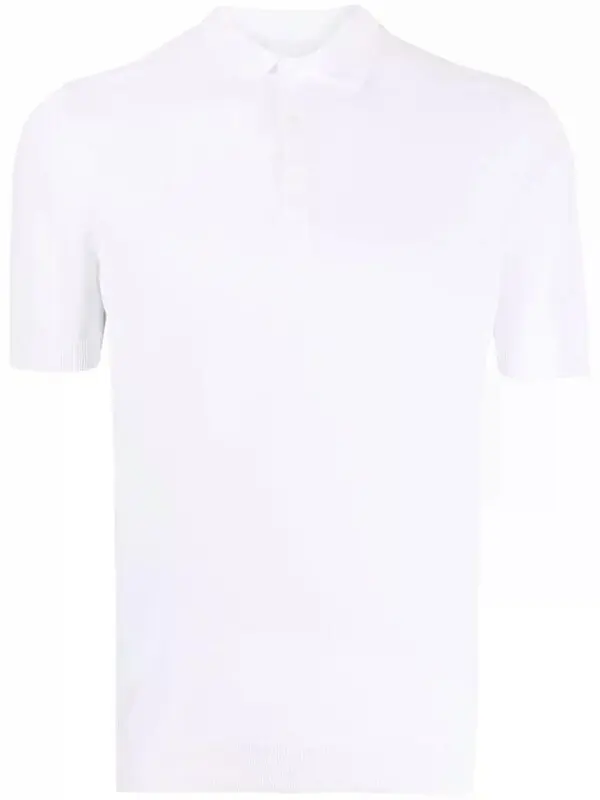 FILERIA Ribbed-trim Cotton Polo Shirt