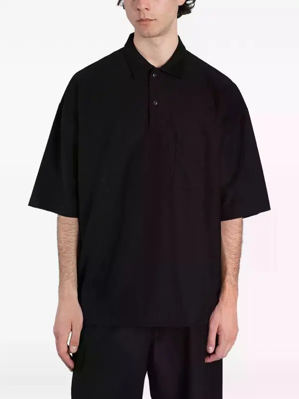 Comme Des Garçons Chest-pocket Polo Shirt - Black
