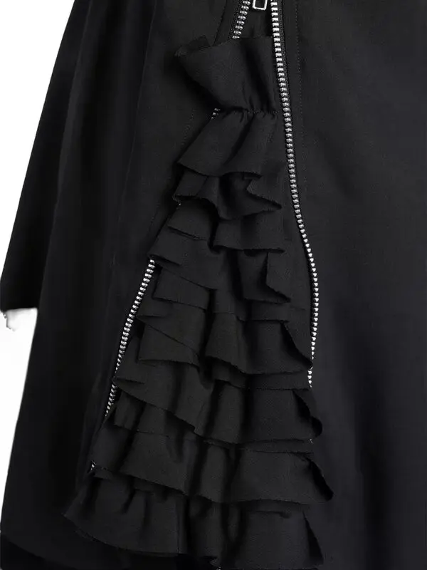 Comme Des Garçons Ruffled Zip-detail Shirt