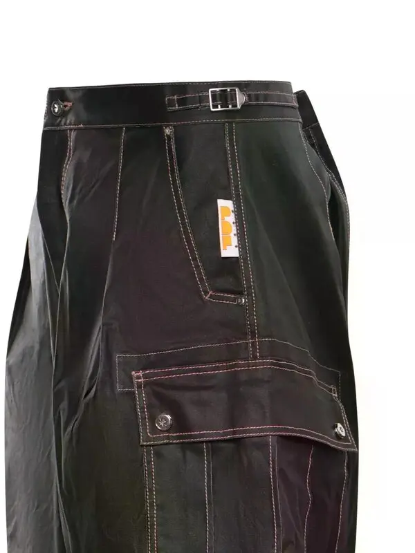 PDF Contrast Stitch Cargo Pants