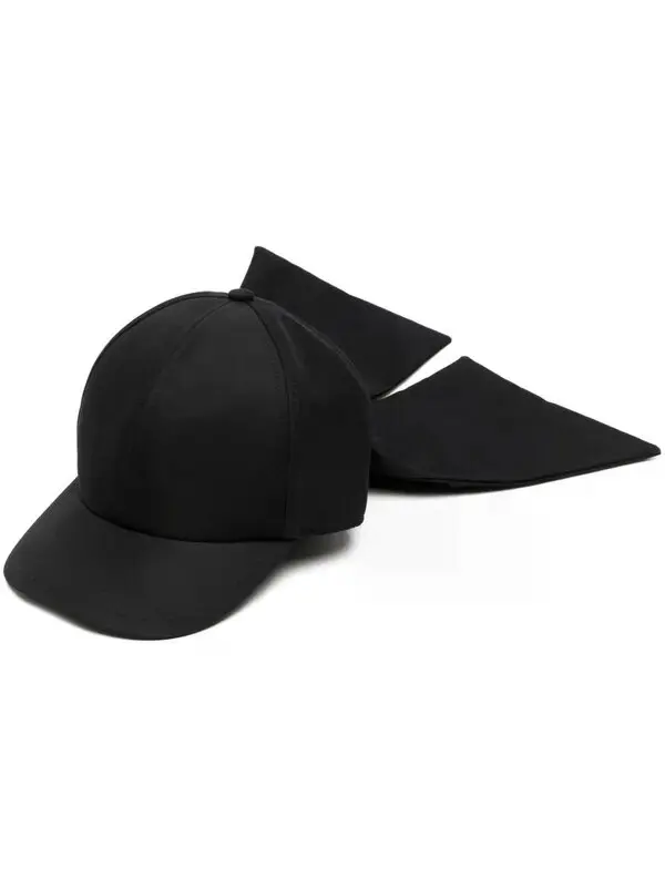 Sacai Rear Bow Cap - Black