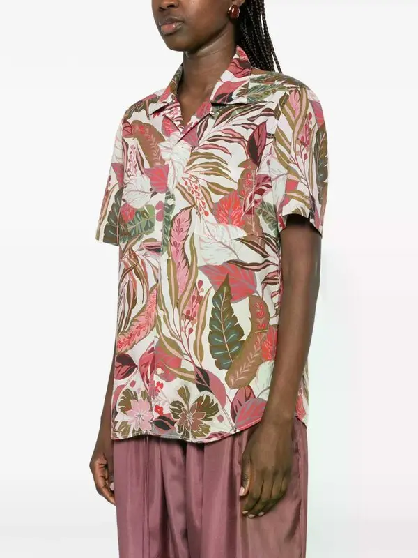 ARCHIVIO '67 Floral Print Short Sleeve Shirt